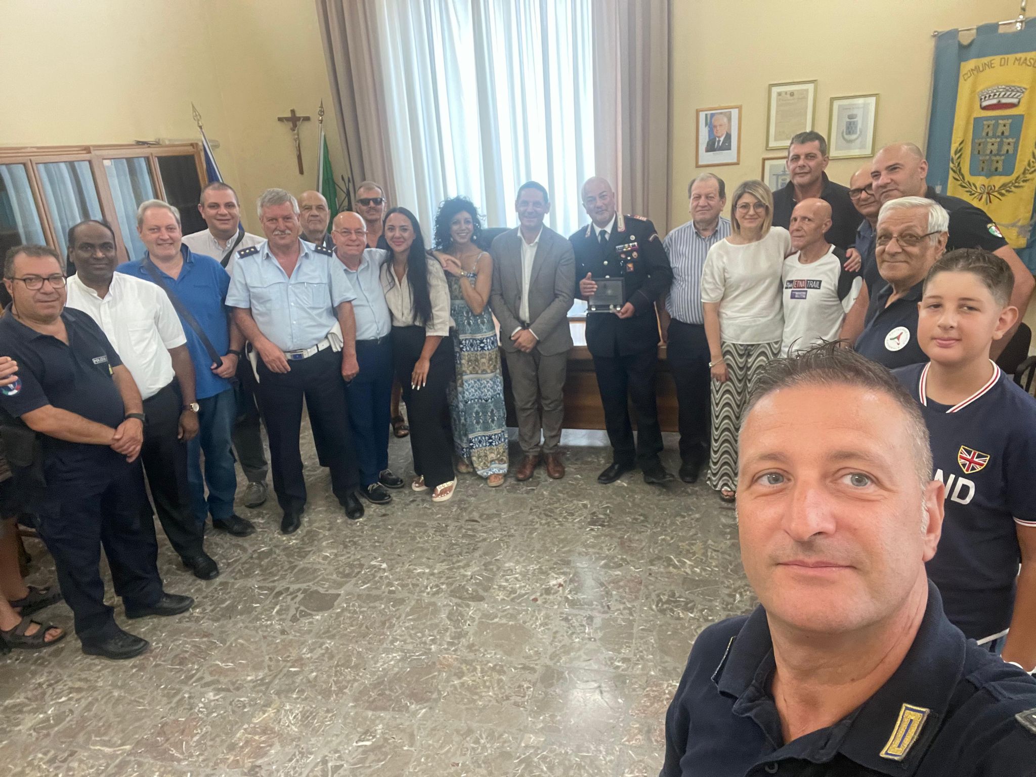 Mascali, commiato del Comandante Cc, Mammino